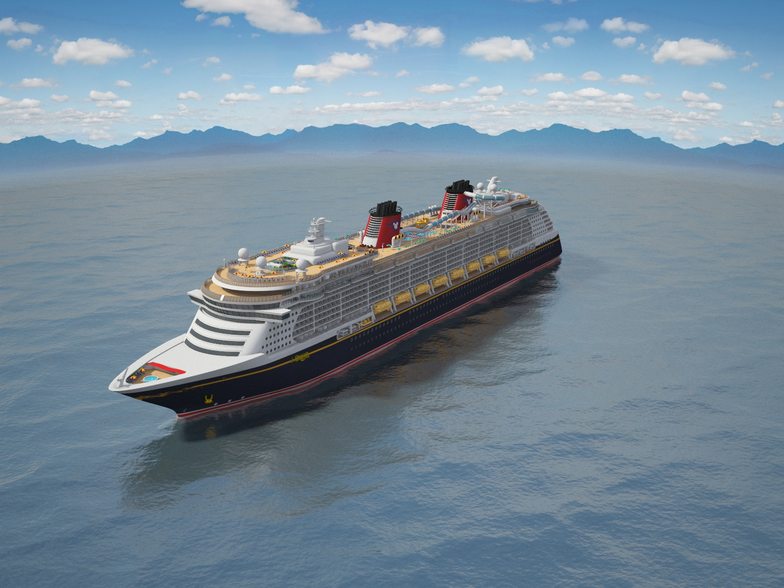 disney dream cruise 3d model
