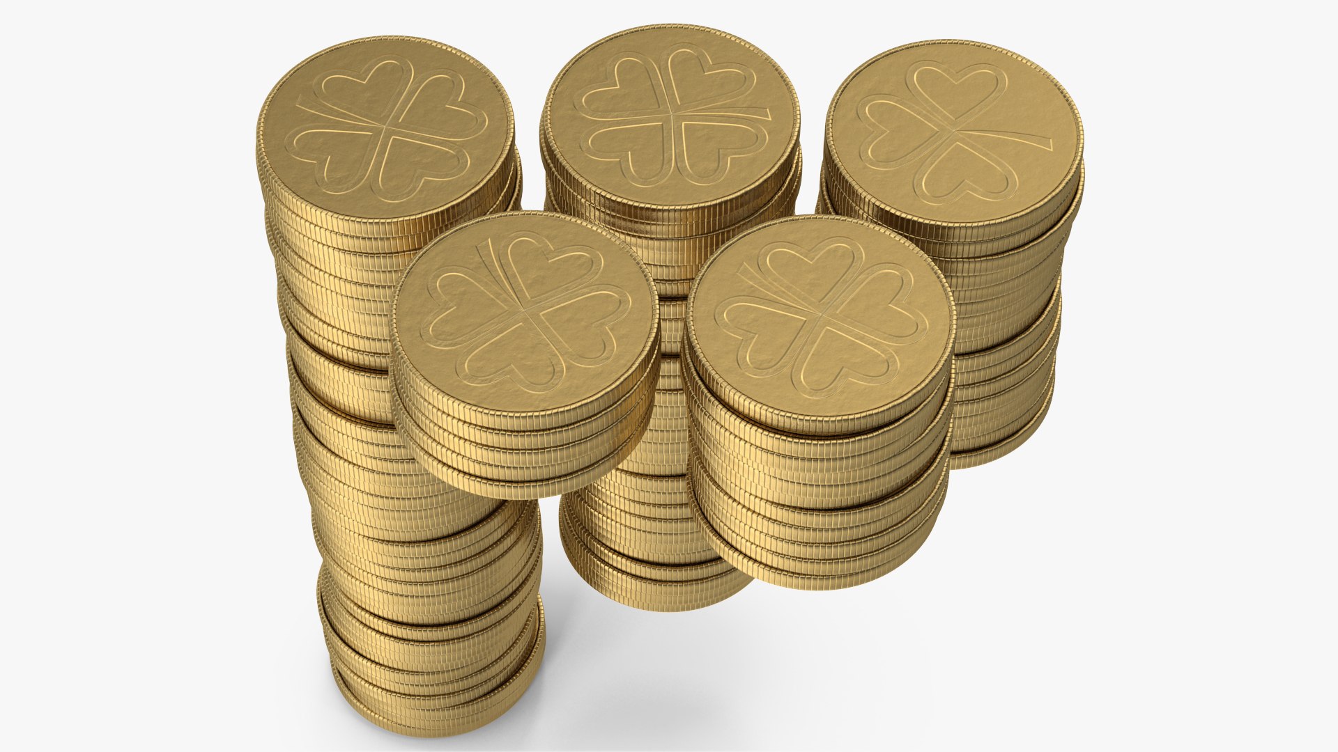 3D Lucky Coins 2 - TurboSquid 1928947