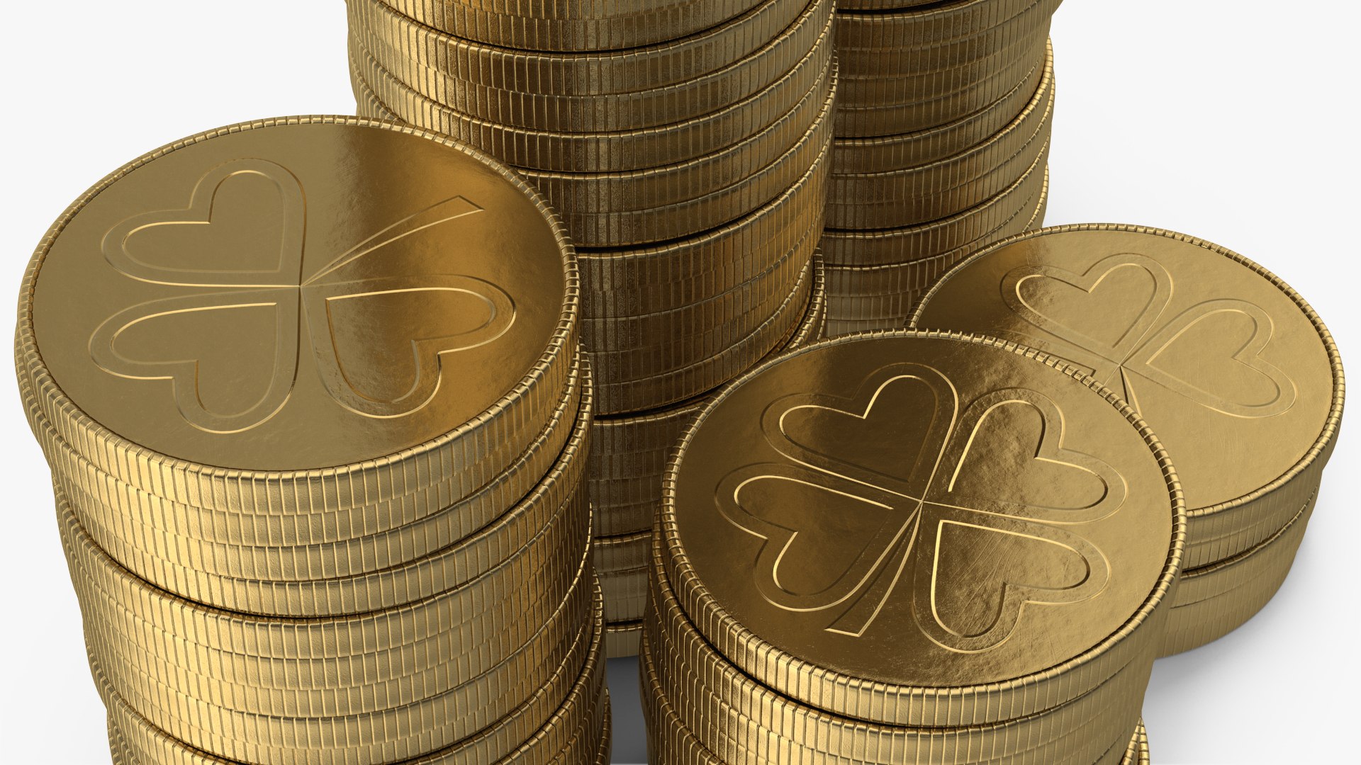 3D Lucky Coins 2 - TurboSquid 1928947