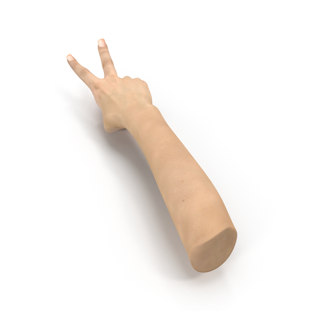 3d model female hand 3 pose