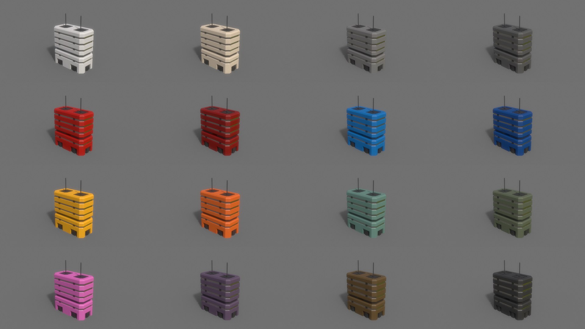 PBR Sci-Fi Building A 21-30 Collection Model - TurboSquid 2229928