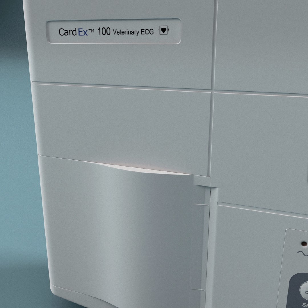 3d Model Electrocardiograph Diagnostic Monitor Cardex