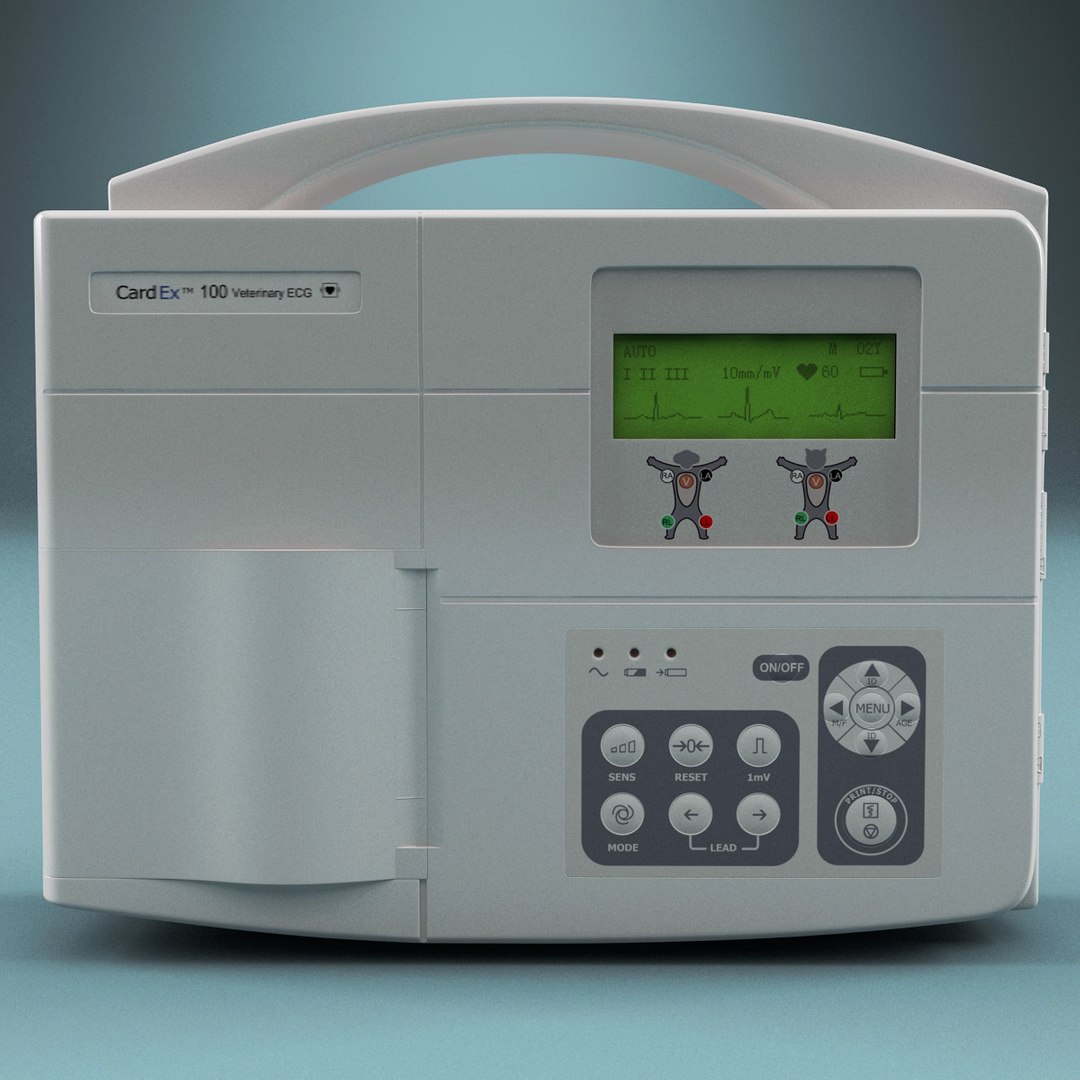 3d Model Electrocardiograph Diagnostic Monitor Cardex