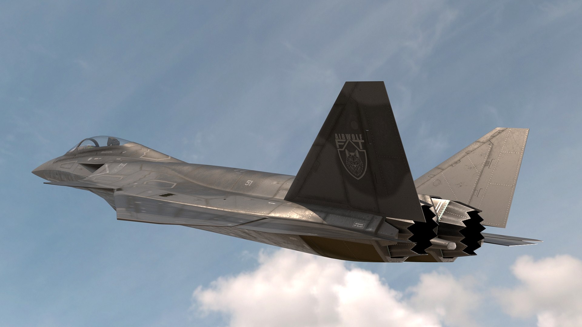 3D Airplane hangar Next fighter Airwolf model - TurboSquid 1782486