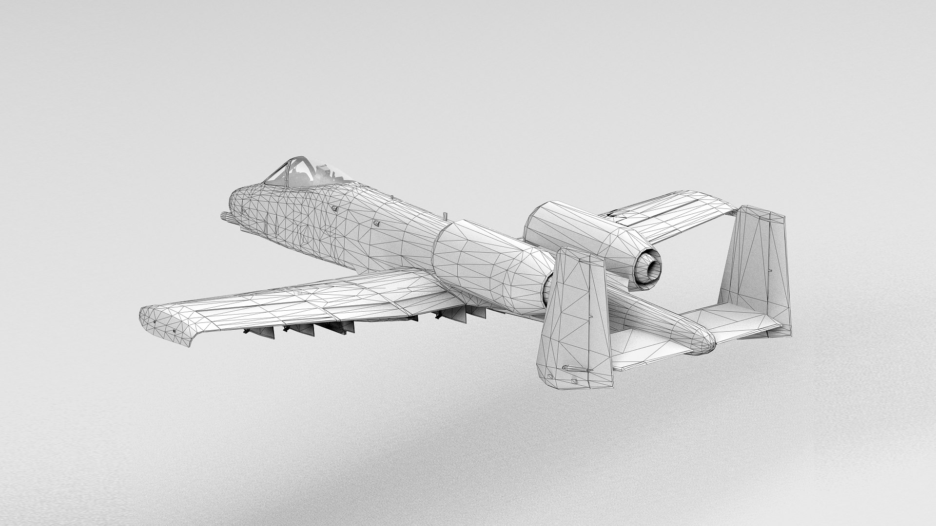 Attack Aircraft A-10 Thunderbolt II 3D Model - TurboSquid 1782612