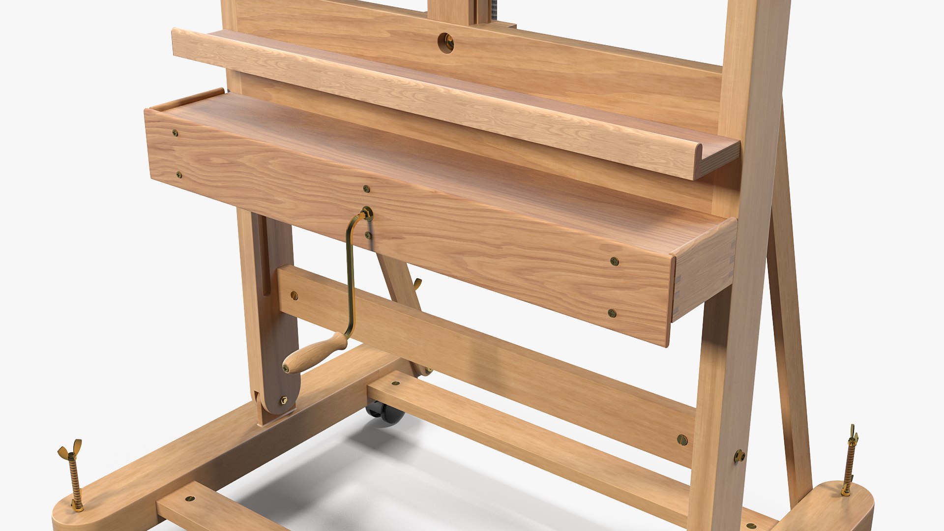 Wooden Studio Easel Model - TurboSquid 1487940