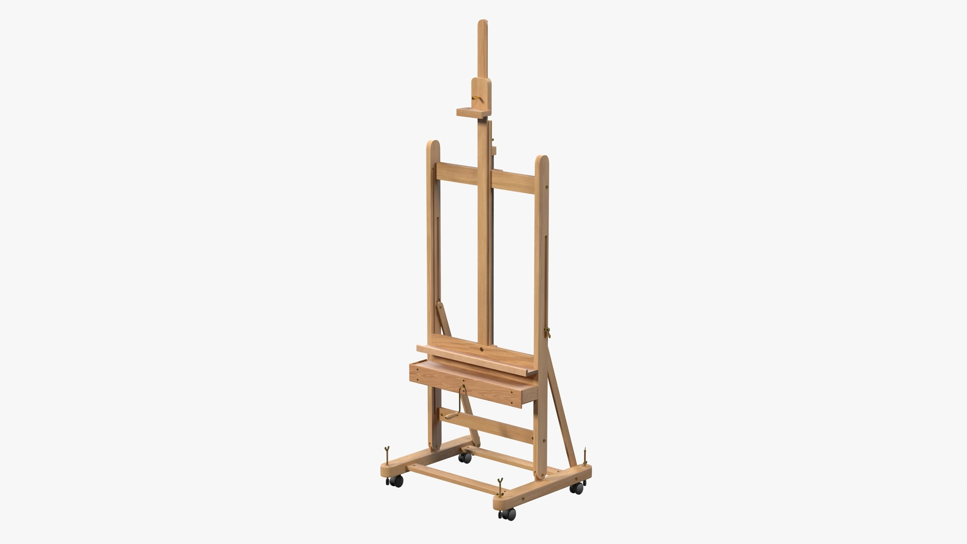 Wooden Studio Easel Model - TurboSquid 1487940