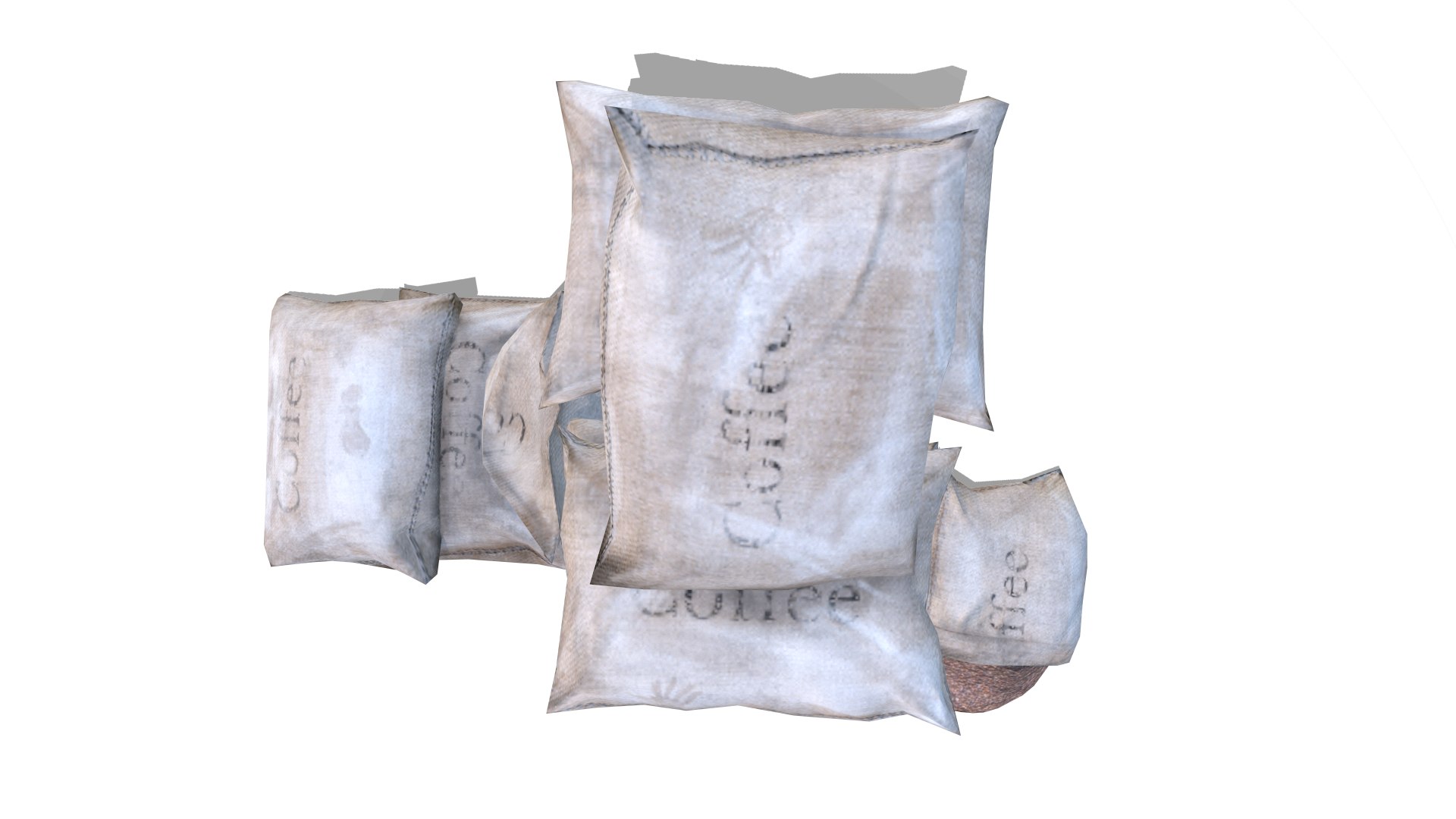 3D Coffee Bag Model - TurboSquid 2012786