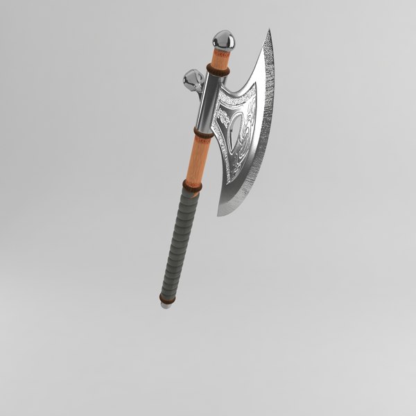 knight axe 3d model