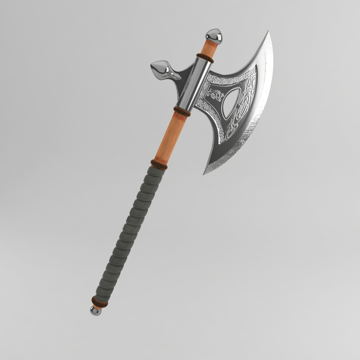 knight axe 3d model