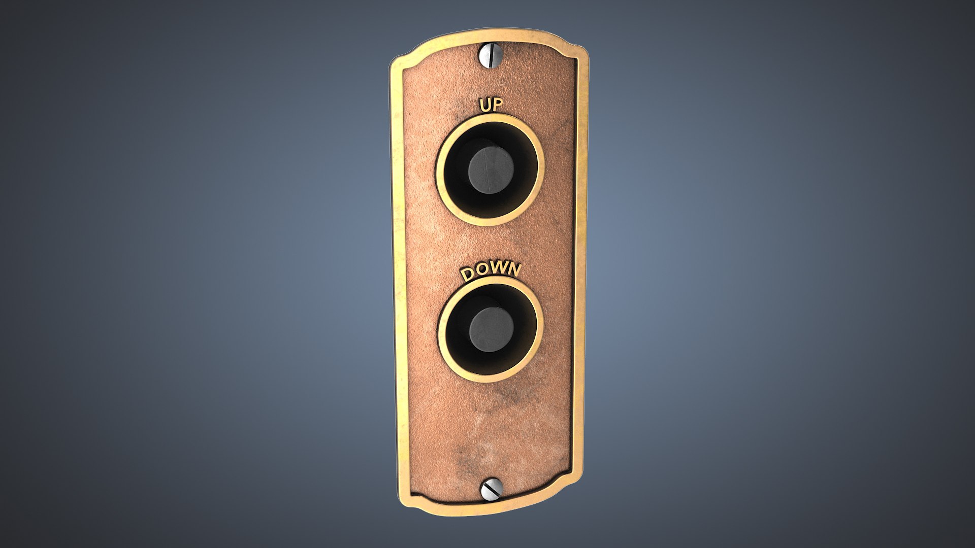3D Vintage Lift Panel Model - TurboSquid 2232997