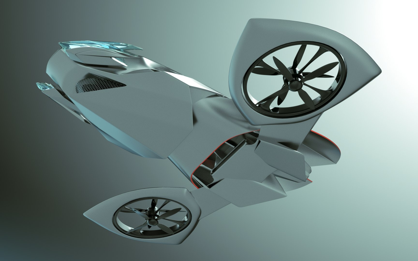 3D T Copter Car 66 - TurboSquid 2143464