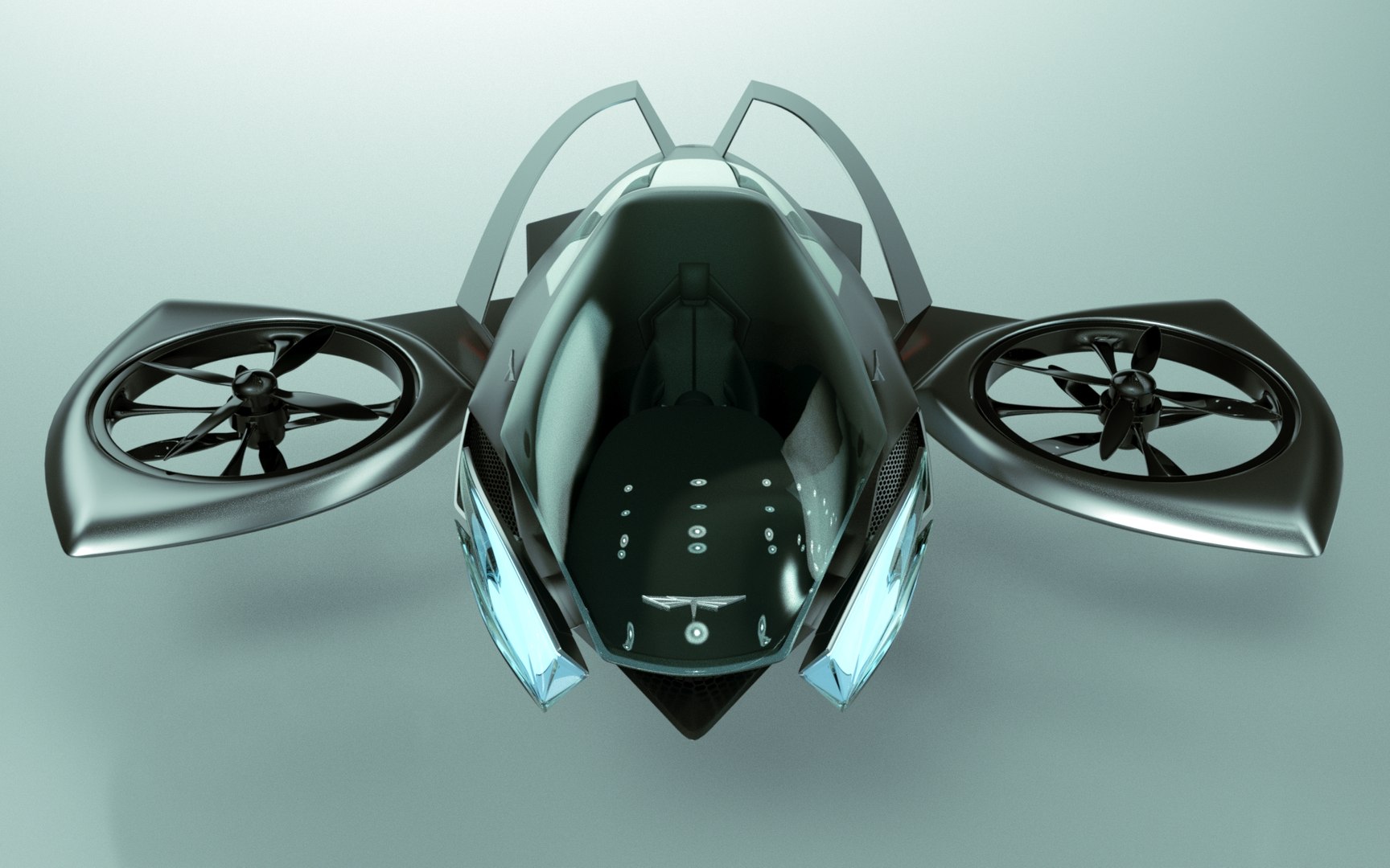 3D T Copter Car 66 - TurboSquid 2143464