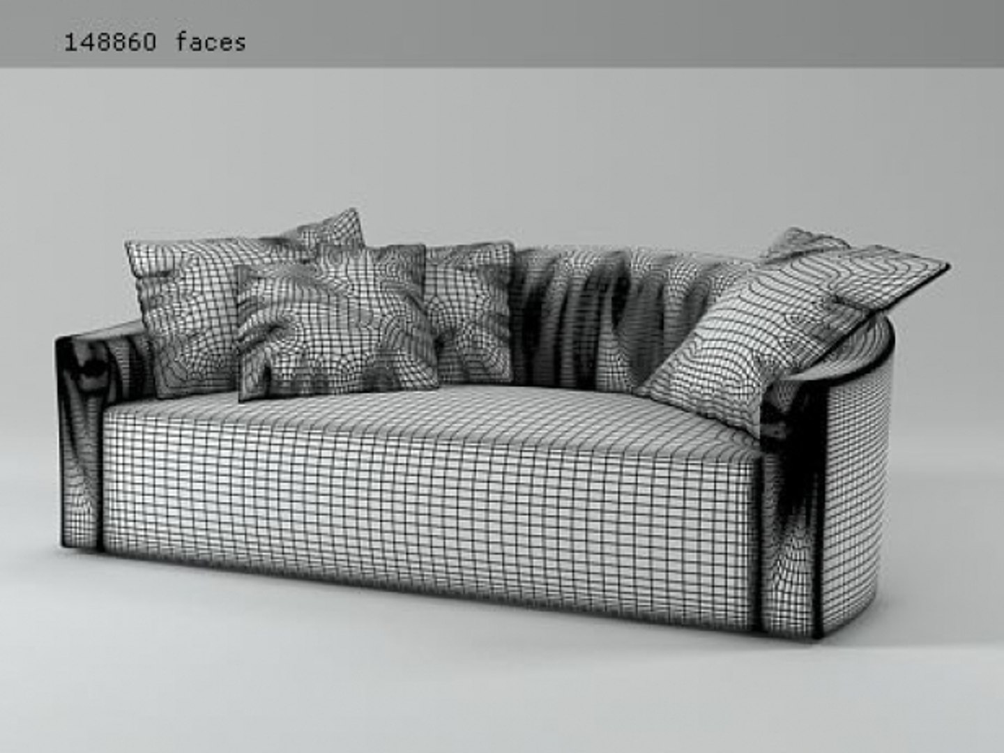Atollo Sofa 3D Model - TurboSquid 1176917
