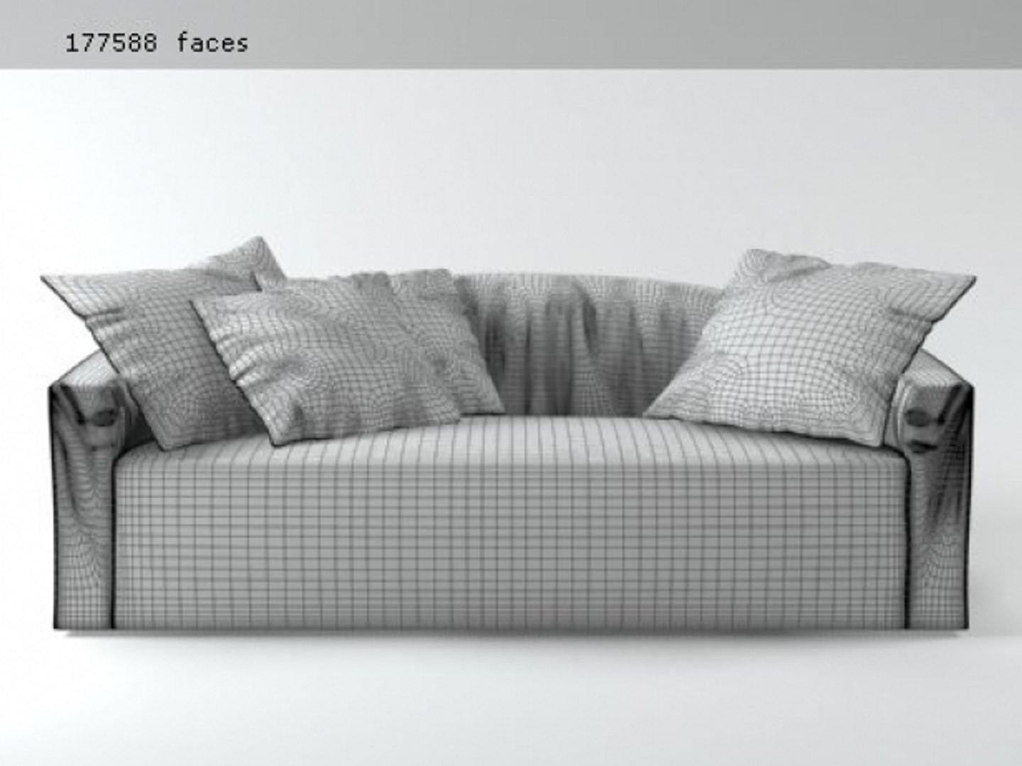 Atollo Sofa 3D Model - TurboSquid 1176917