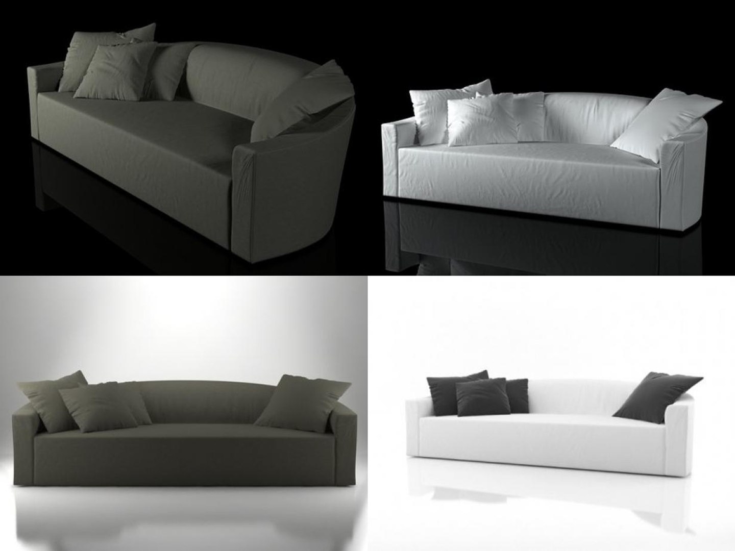 Atollo Sofa 3D Model - TurboSquid 1176917