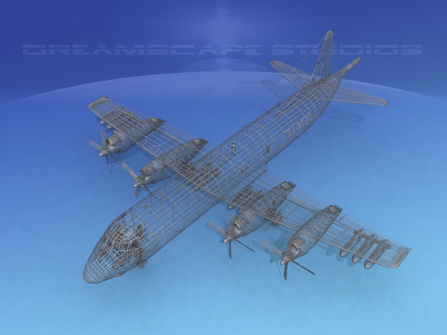 3d Orion Lockheed P-3 Model