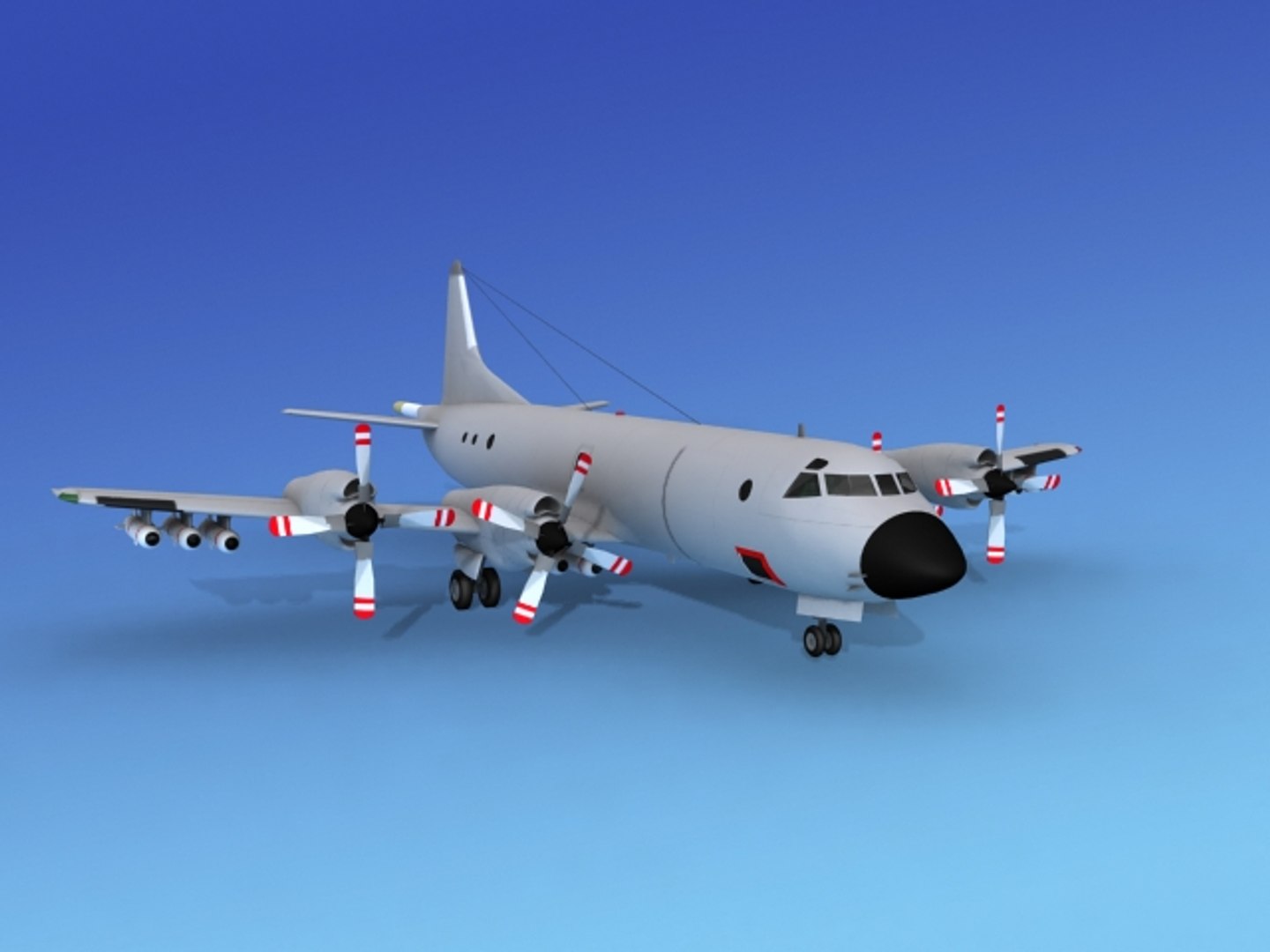 3d Orion Lockheed P-3 Model