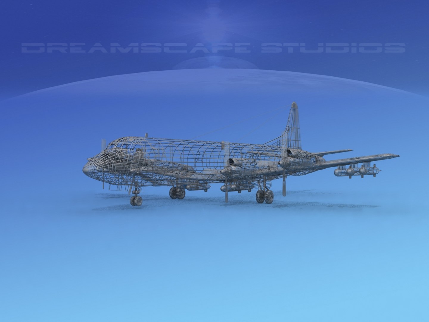 3d Orion Lockheed P-3 Model