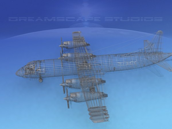 3d orion lockheed p-3 model