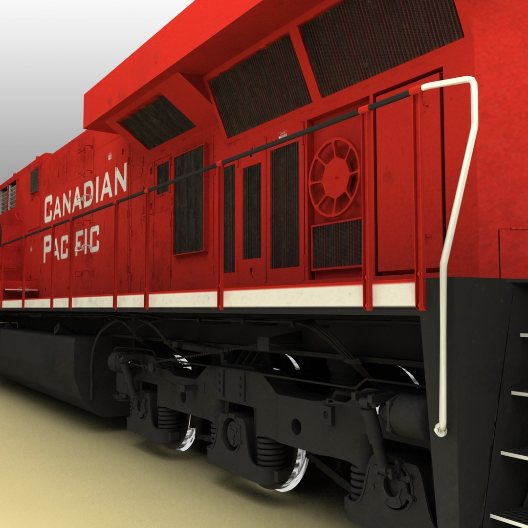 Ge Es44ac Locomotive Engines 3d Model