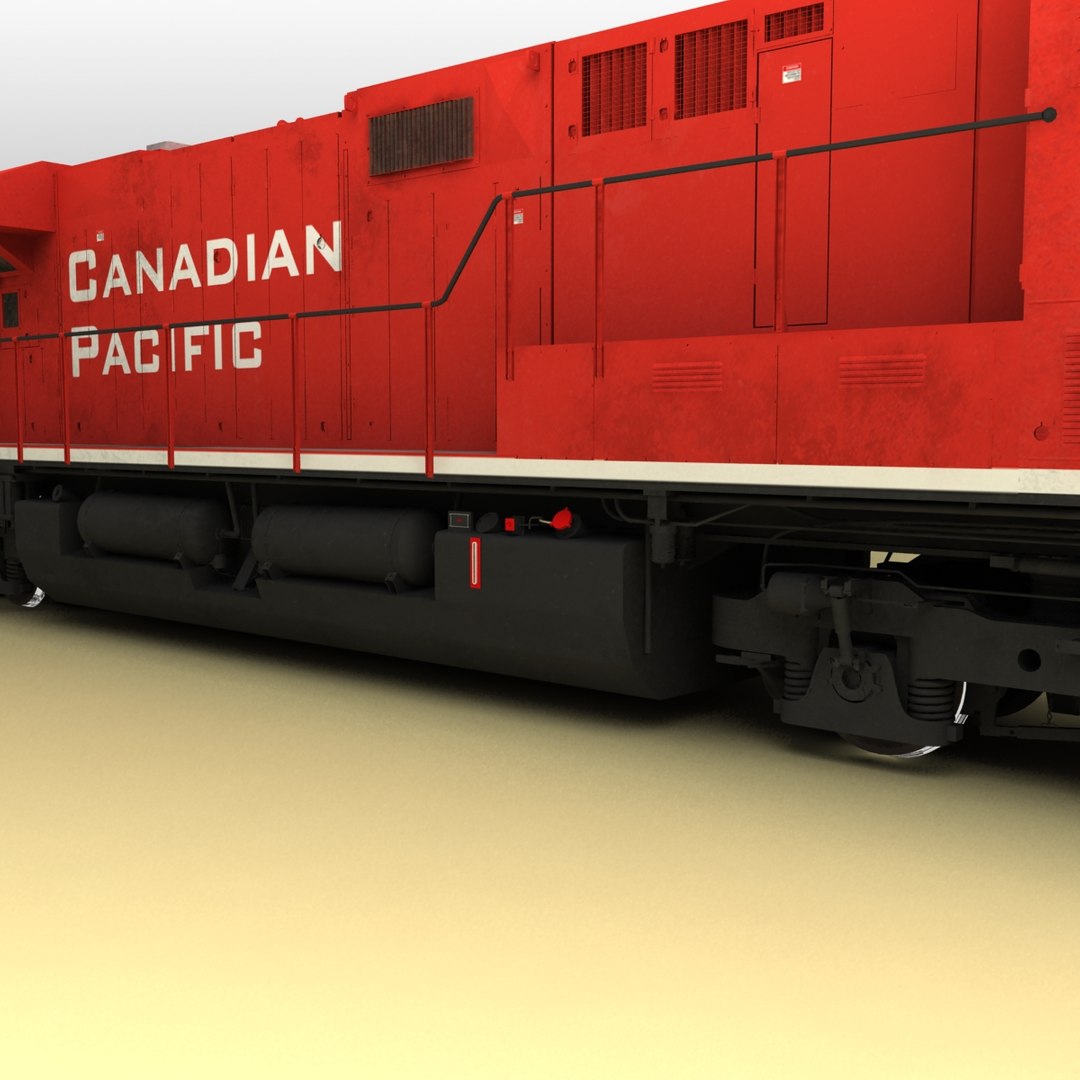 Ge Es44ac Locomotive Engines 3d Model