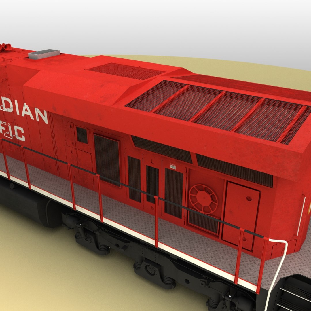 Ge Es44ac Locomotive Engines 3d Model