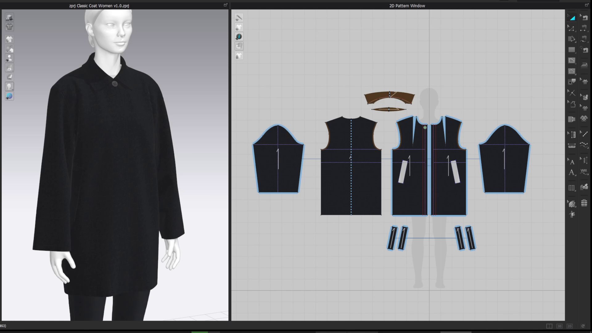 Women Classic Coat 3D Model - TurboSquid 1961897