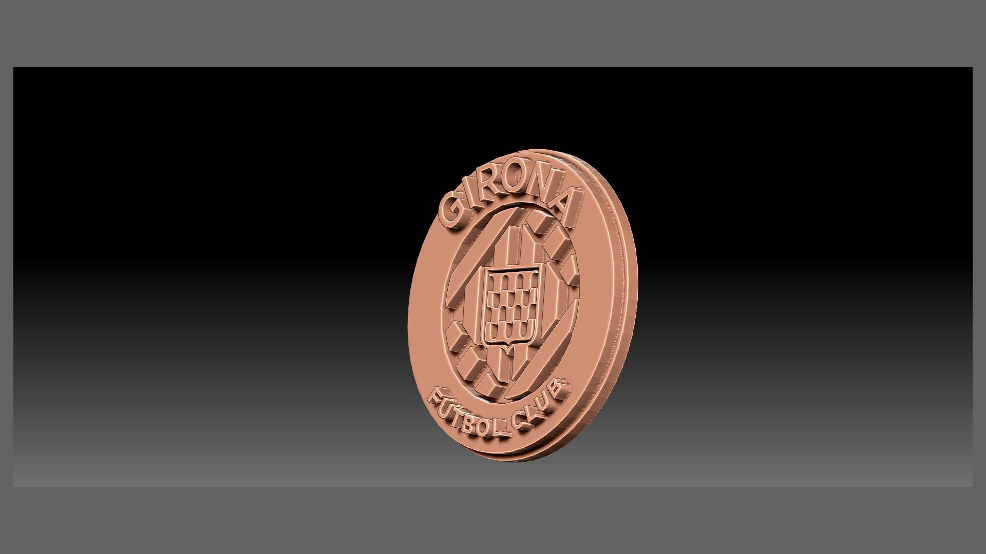 Girona Logo Team Printable And Renderable Keychan 3D - TurboSquid 2227022