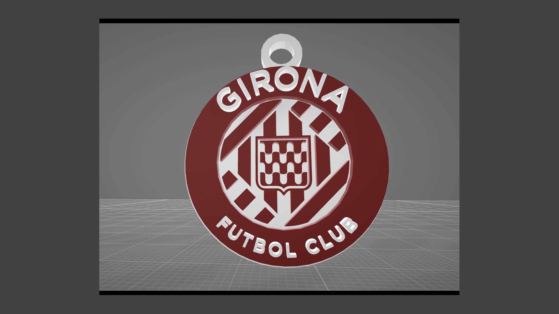 Girona Logo Team Printable And Renderable Keychan 3D - TurboSquid 2227022