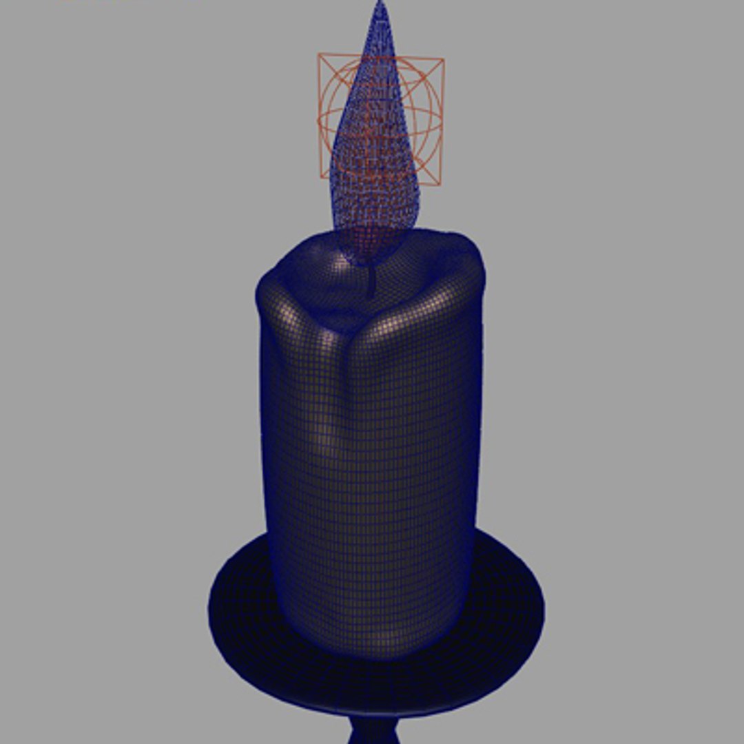 3d Candle Light Model