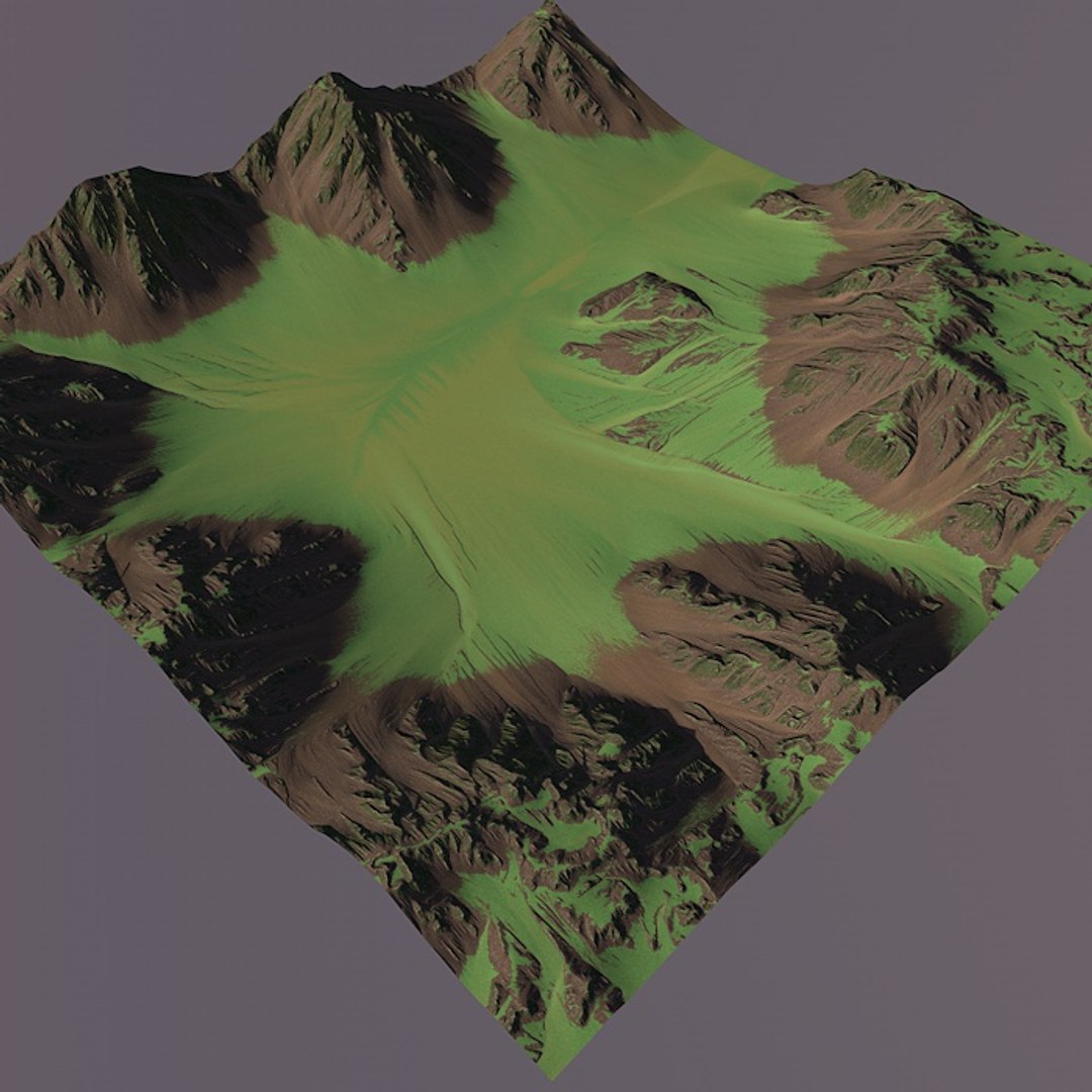 Level Terrain 3d Model