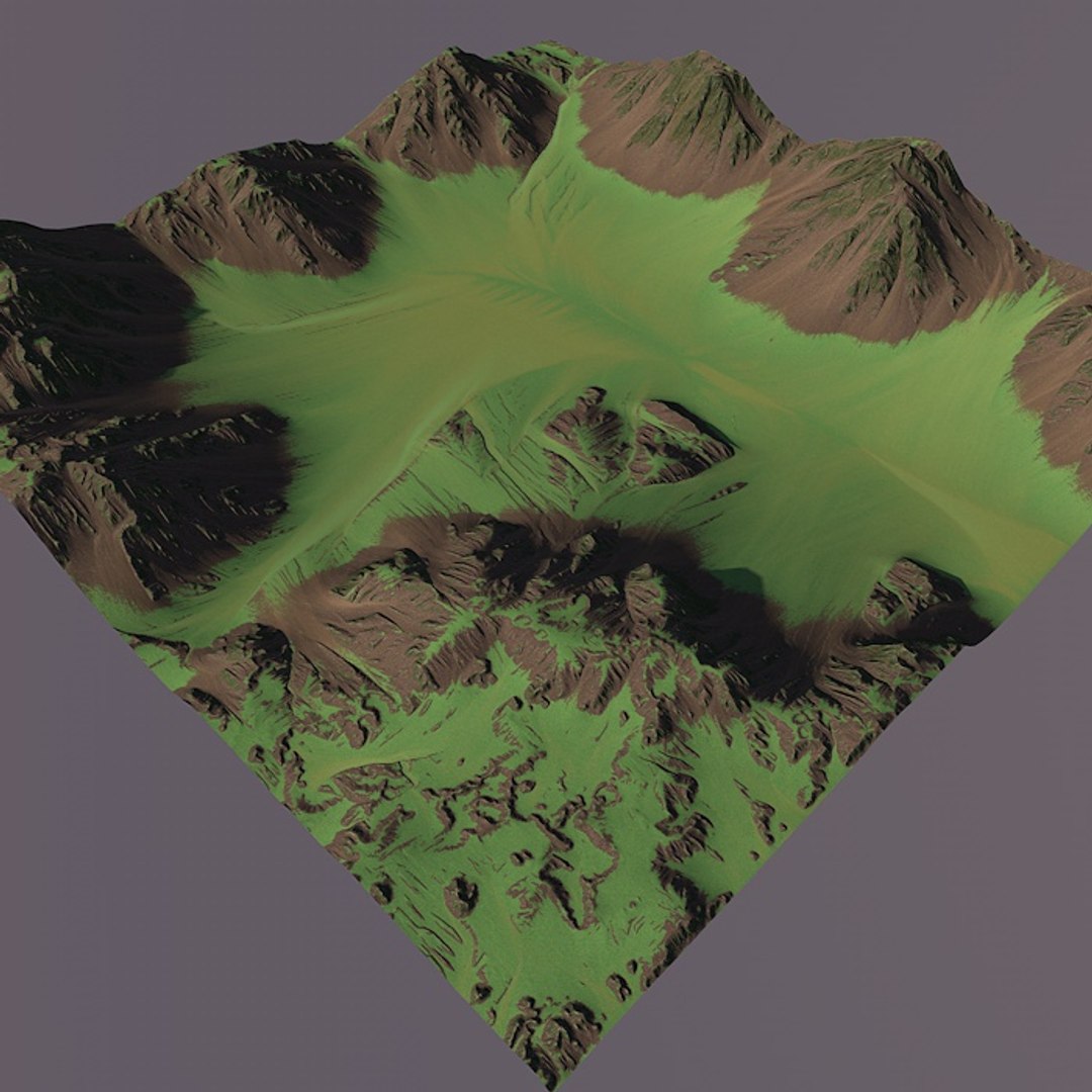 Level Terrain 3d Model
