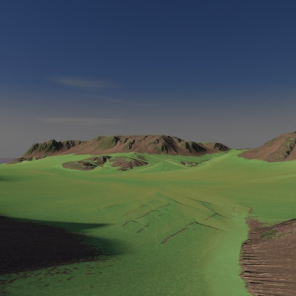 level terrain 3d model