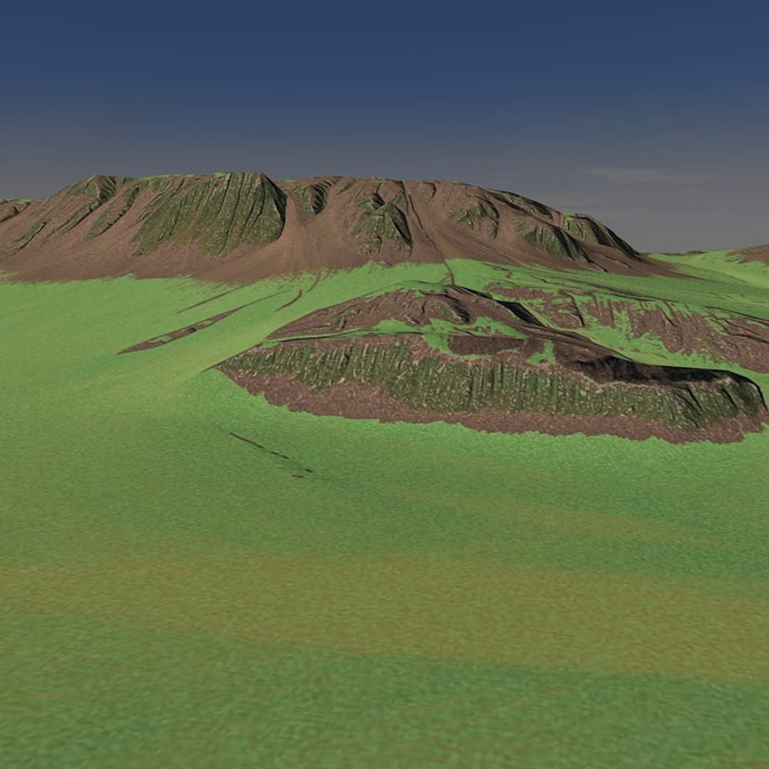 Level Terrain 3d Model