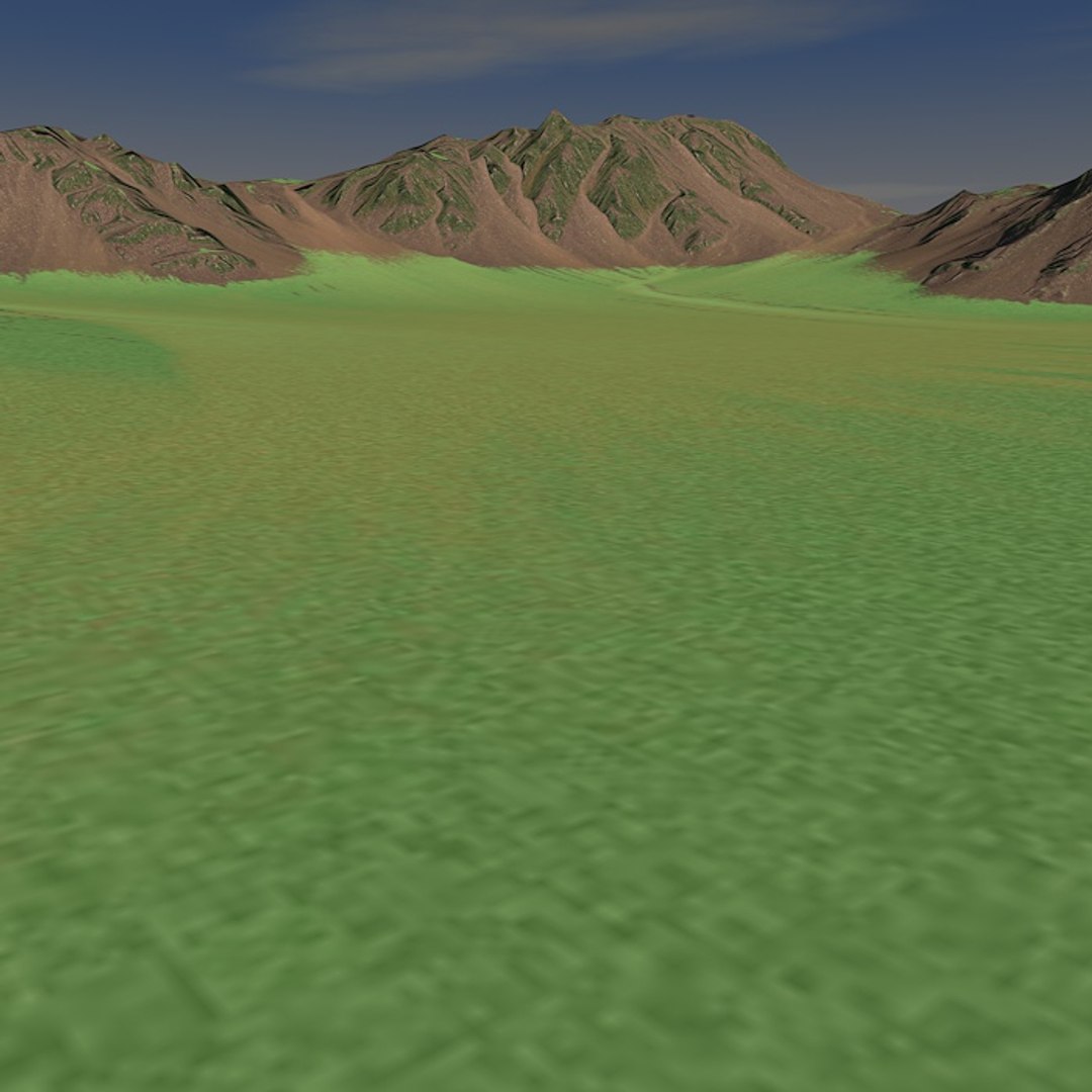 Level Terrain 3d Model