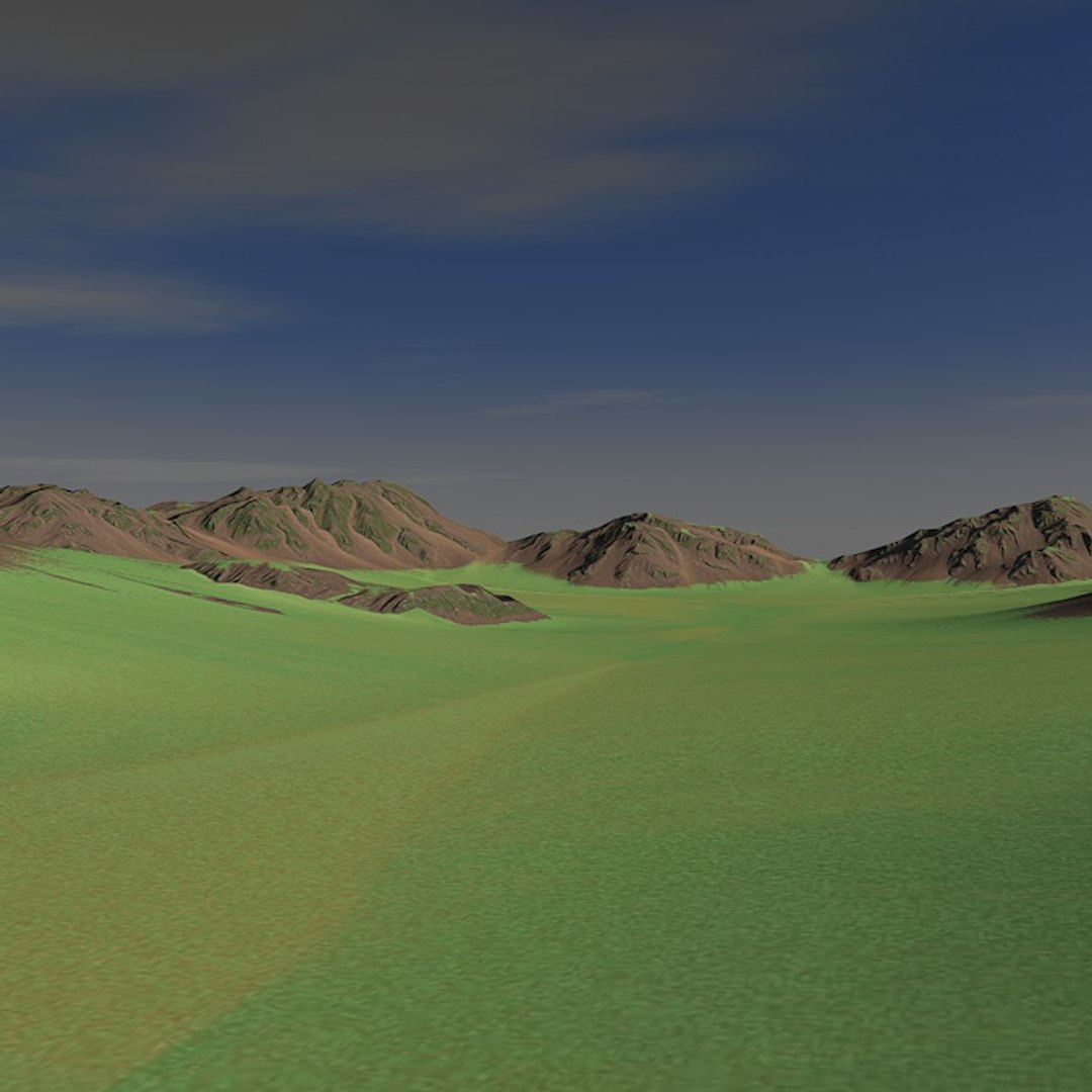 Level Terrain 3d Model