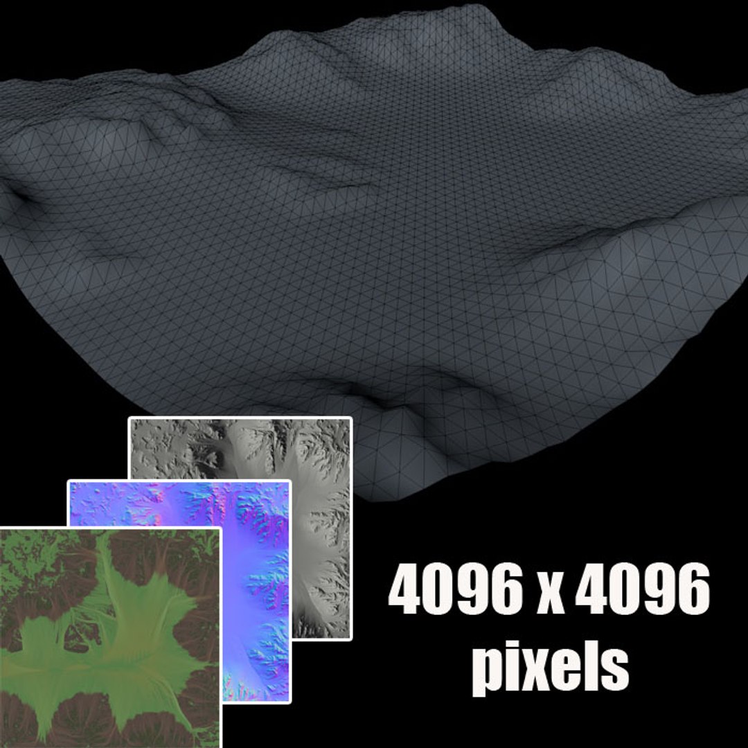 Level Terrain 3d Model