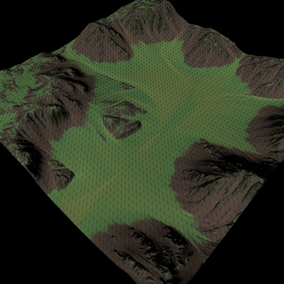 Level Terrain 3d Model