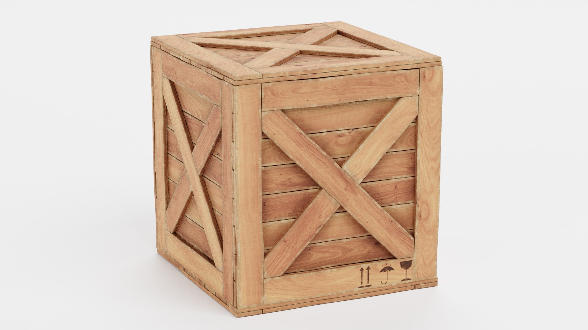 Wooden Crate 3D Model - TurboSquid 1615793