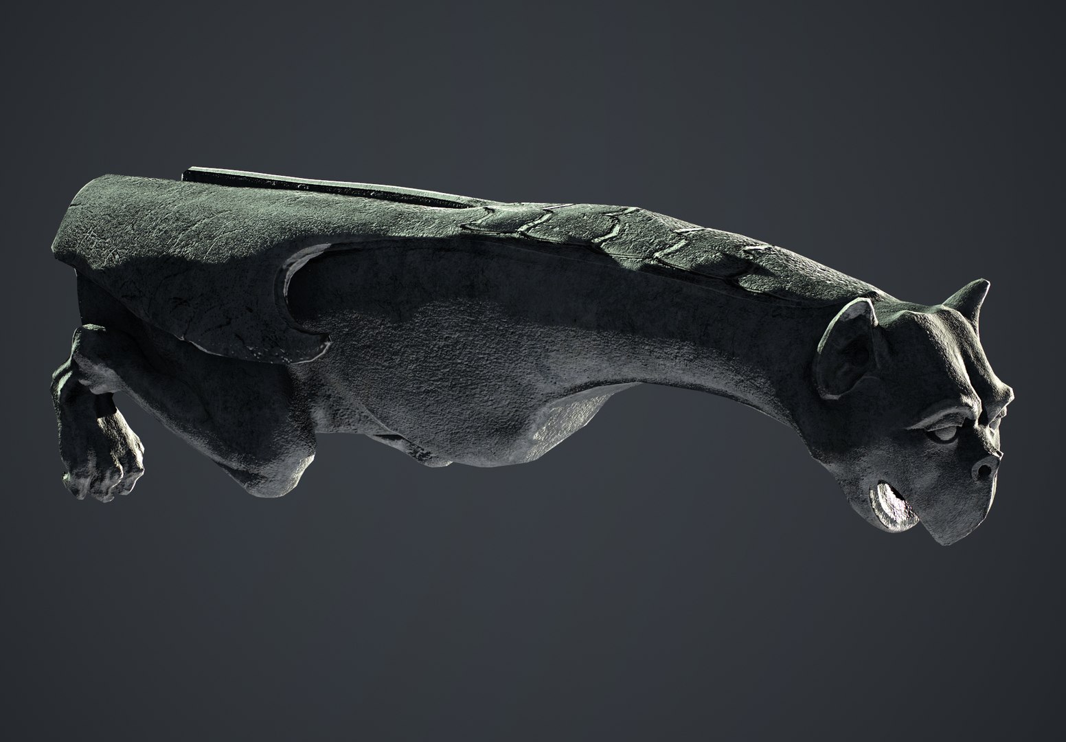 Waterspout Gargoyle - Toon Bat 3D Model - TurboSquid 2123631