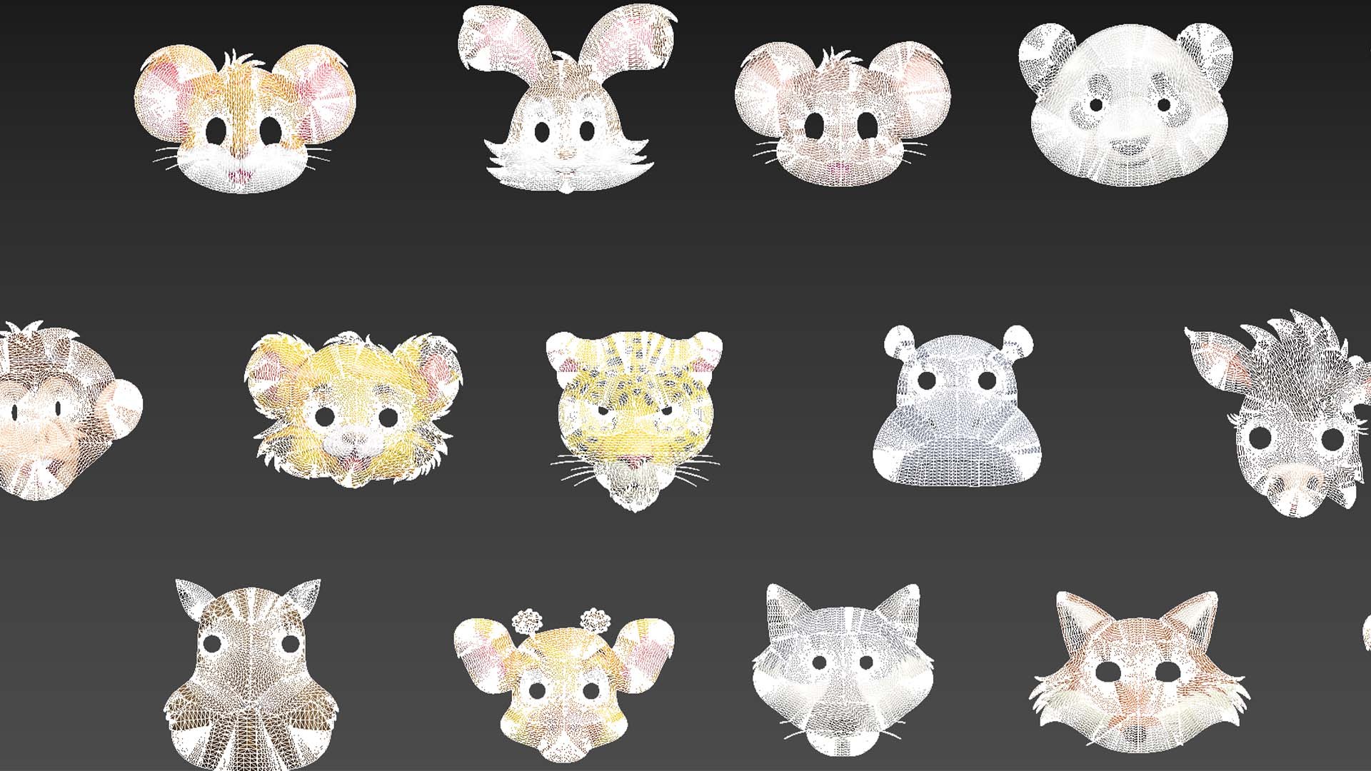 3D Animal Mask Collection - TurboSquid 2180330