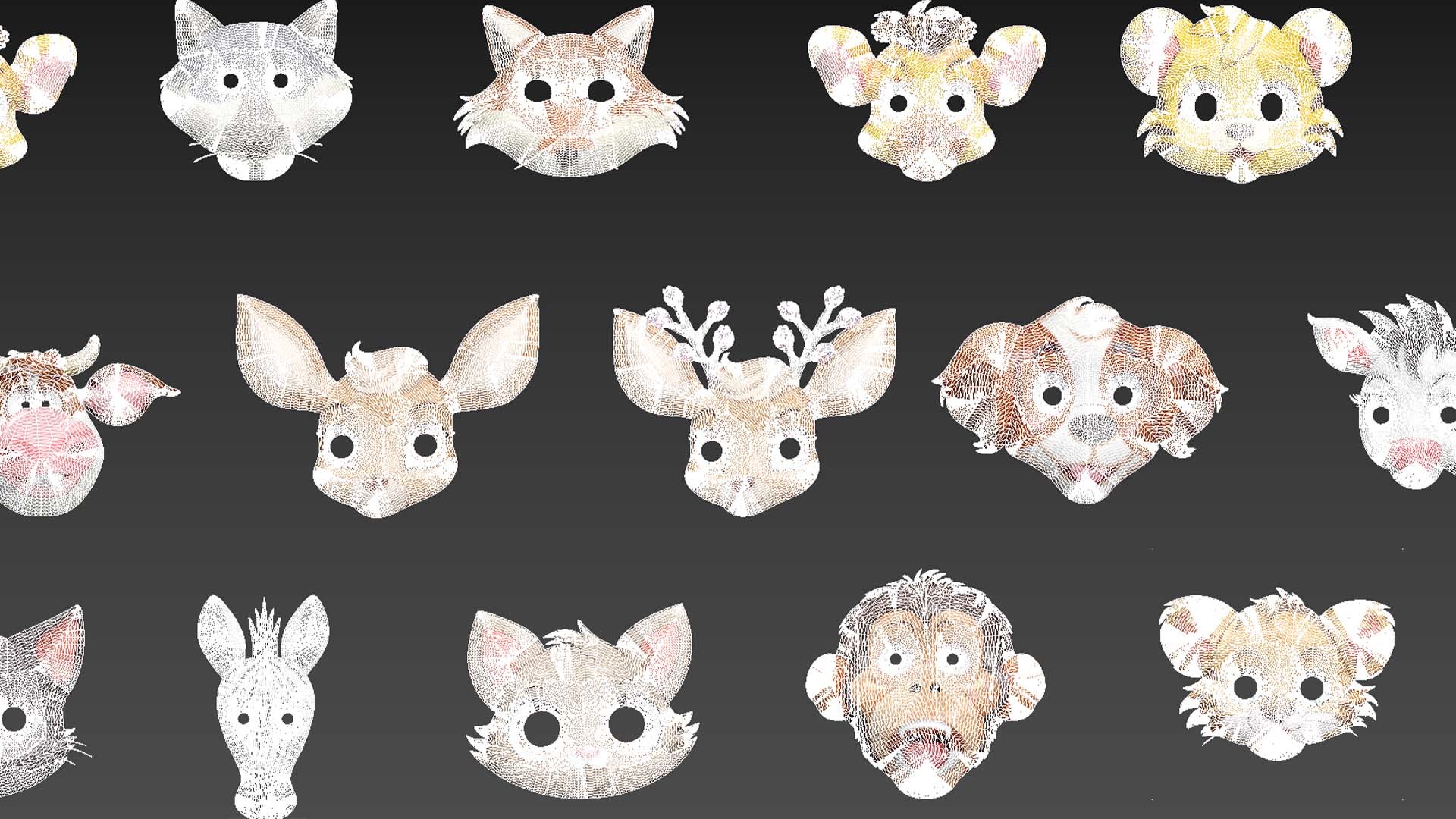 3D Animal Mask Collection - TurboSquid 2180330