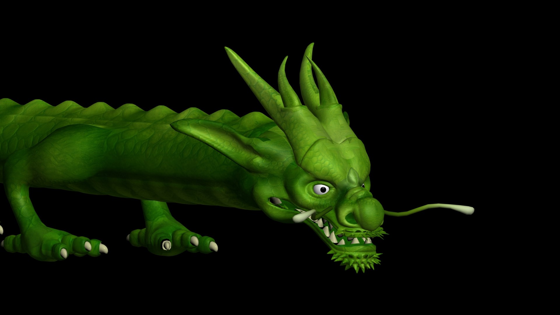 GREEN DRAGON Model - TurboSquid 2032950