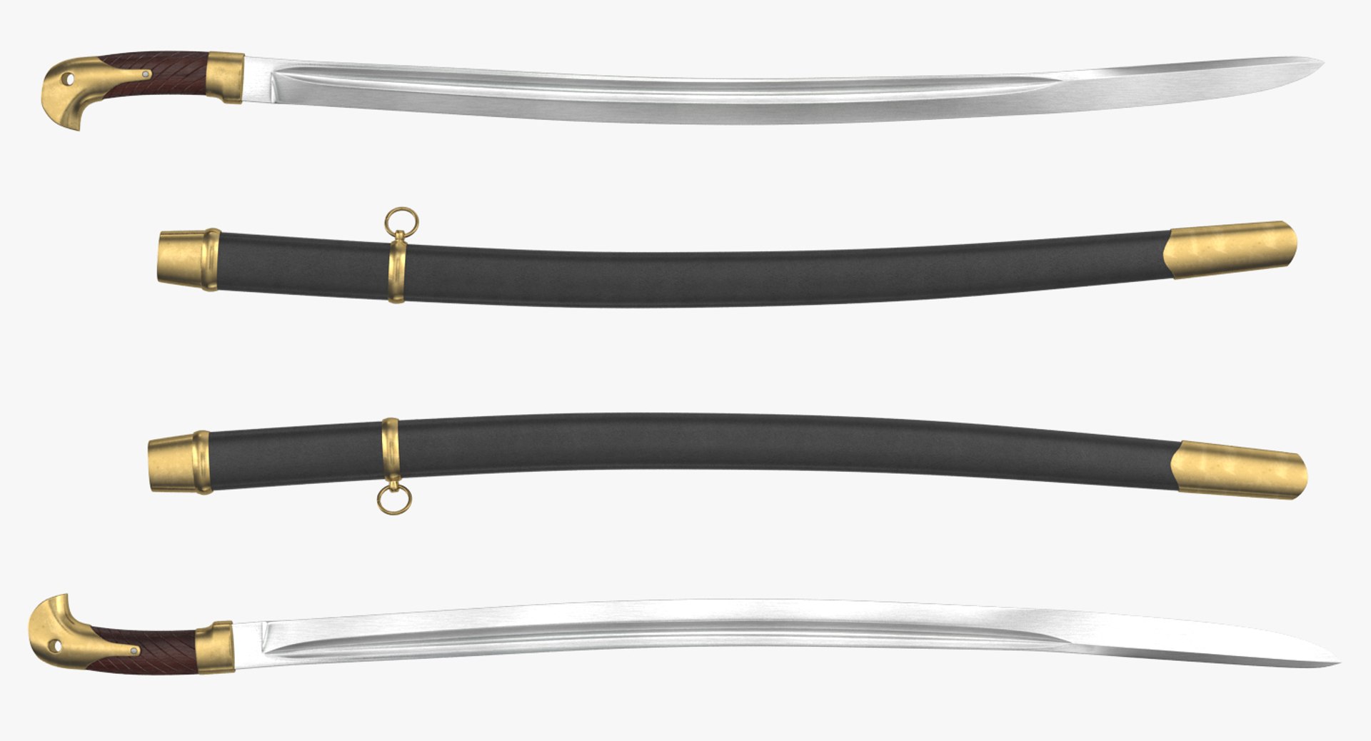 3d Soviet Era Cossack Sabre Model