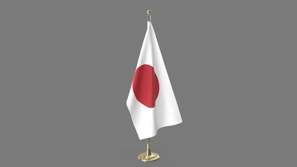 modelo 3d Bandera de la oficina de Japón - TurboSquid 1350131