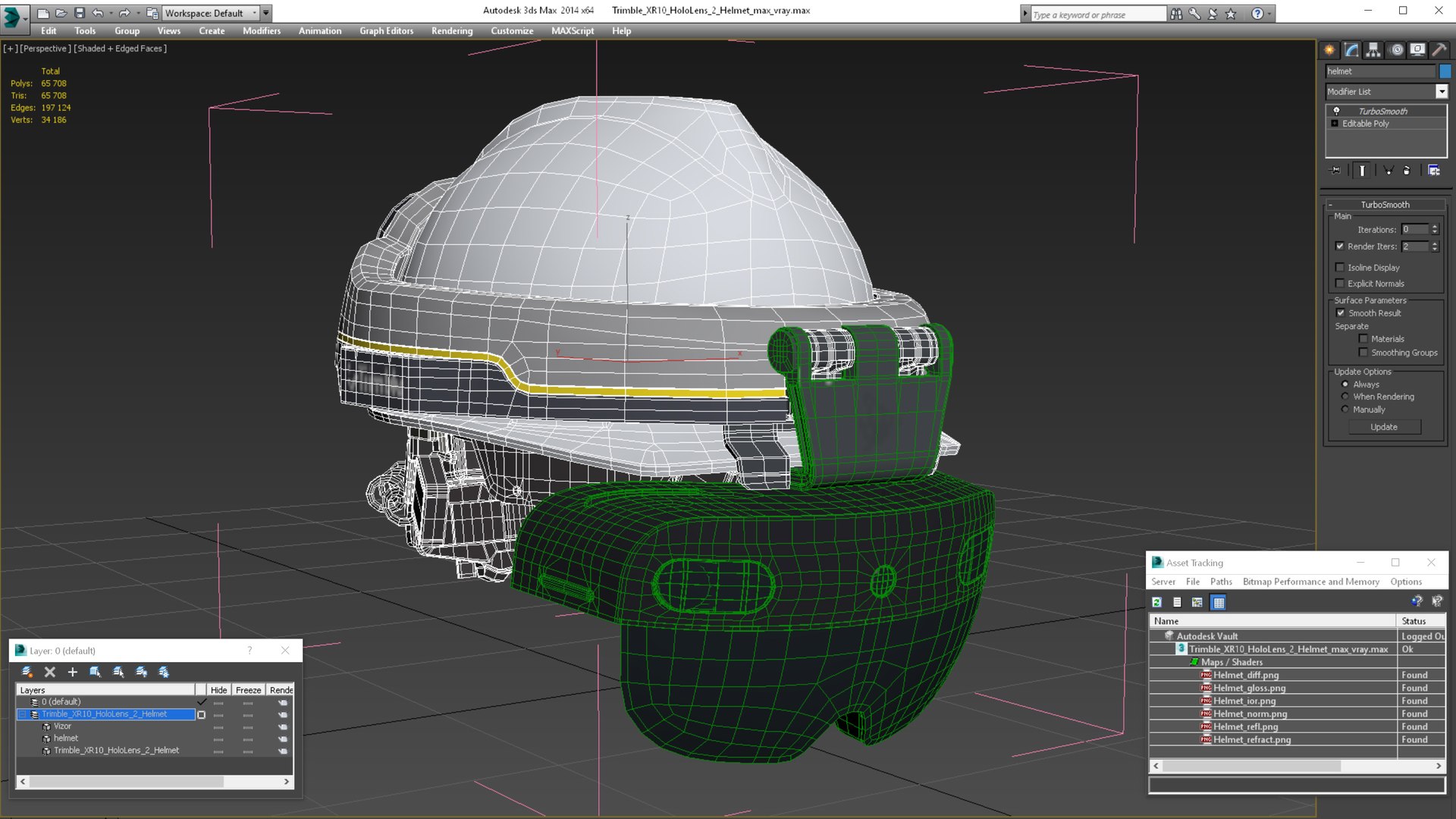 3D Trimble XR10 HoloLens 2 Helmet model - TurboSquid 1845828