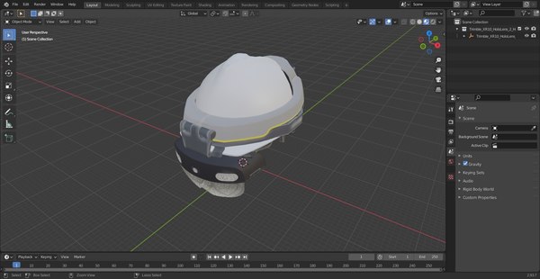 Capacete Trimble XR10 HoloLens 2 Modelo 3D - TurboSquid 1845828