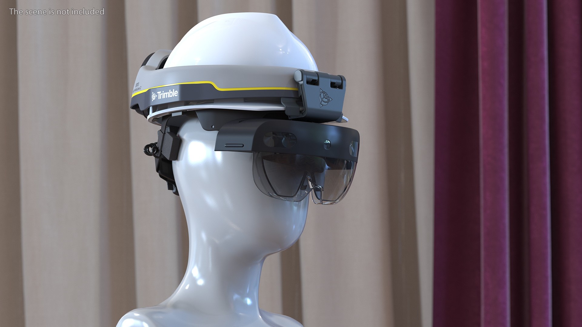 3D Trimble XR10 HoloLens 2 Helmet model - TurboSquid 1845828