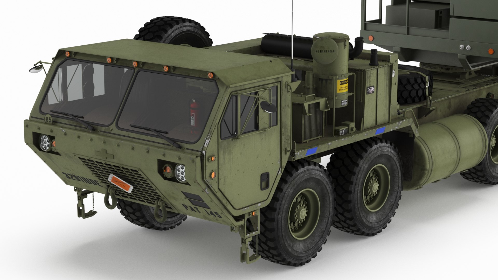 Truck M983 With Missile Launcher On Alert 3D Model - TurboSquid 2330132